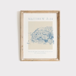 Matthew 5:14 You Are the Light of the World Wall Print, Printable ...