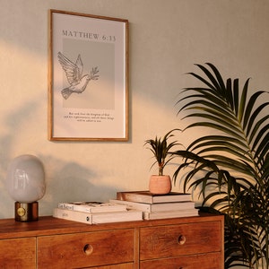 Matthew 6:33, Seek First His Kingdom Wall Art, Christian Home Decor ...