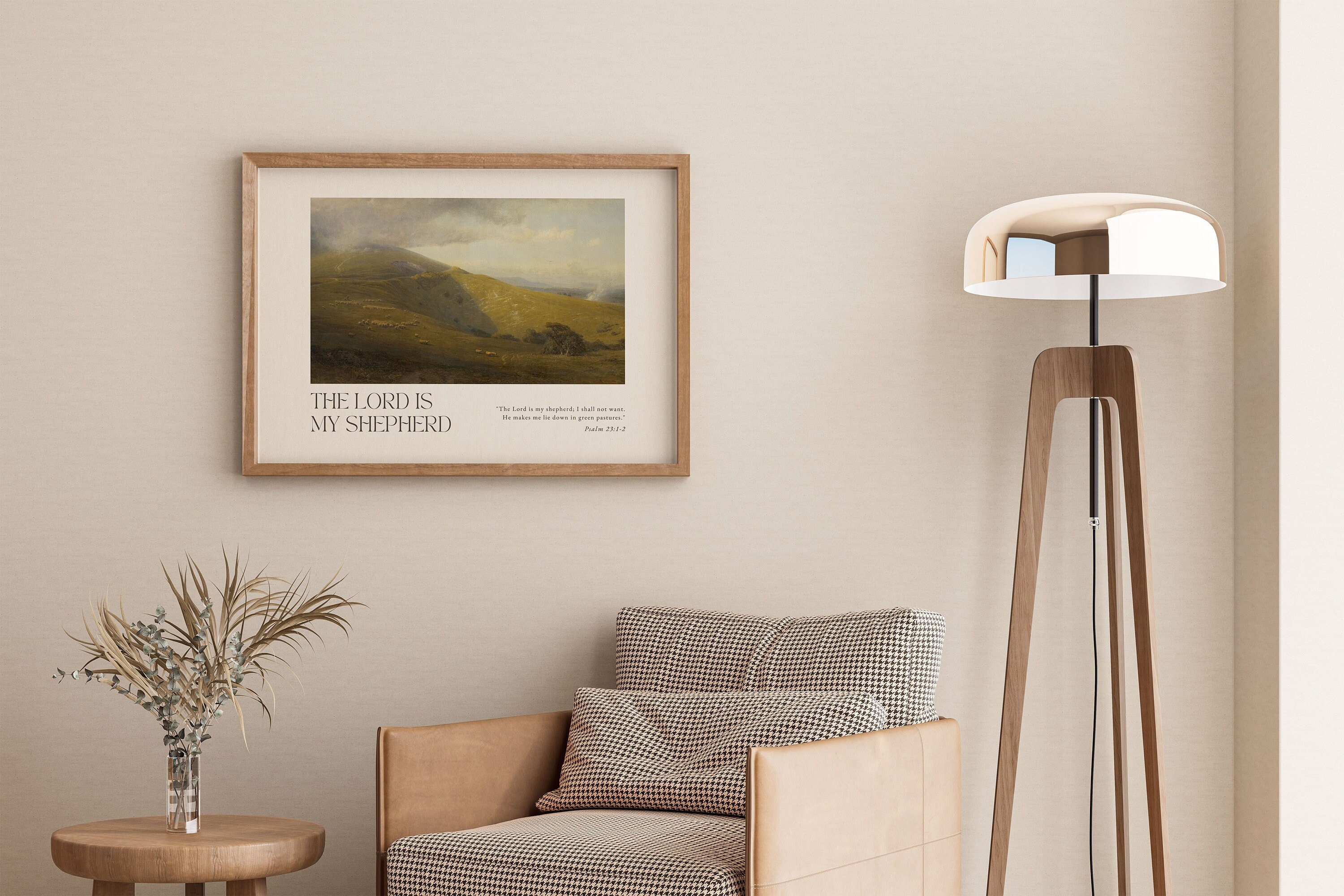 Psalm 23 Bible Verse Wall Art the Lord is My Shepherd - Etsy