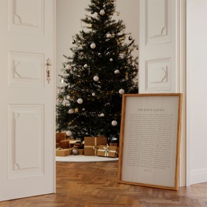 The Birth of Jesus, Luke 2:1-20, Christmas Wall Art, Christian ...