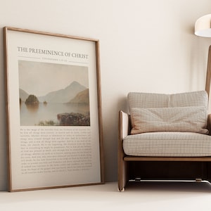 The Preeminence of Christ, Colossians Chapter 1 Wall Art, Christian ...