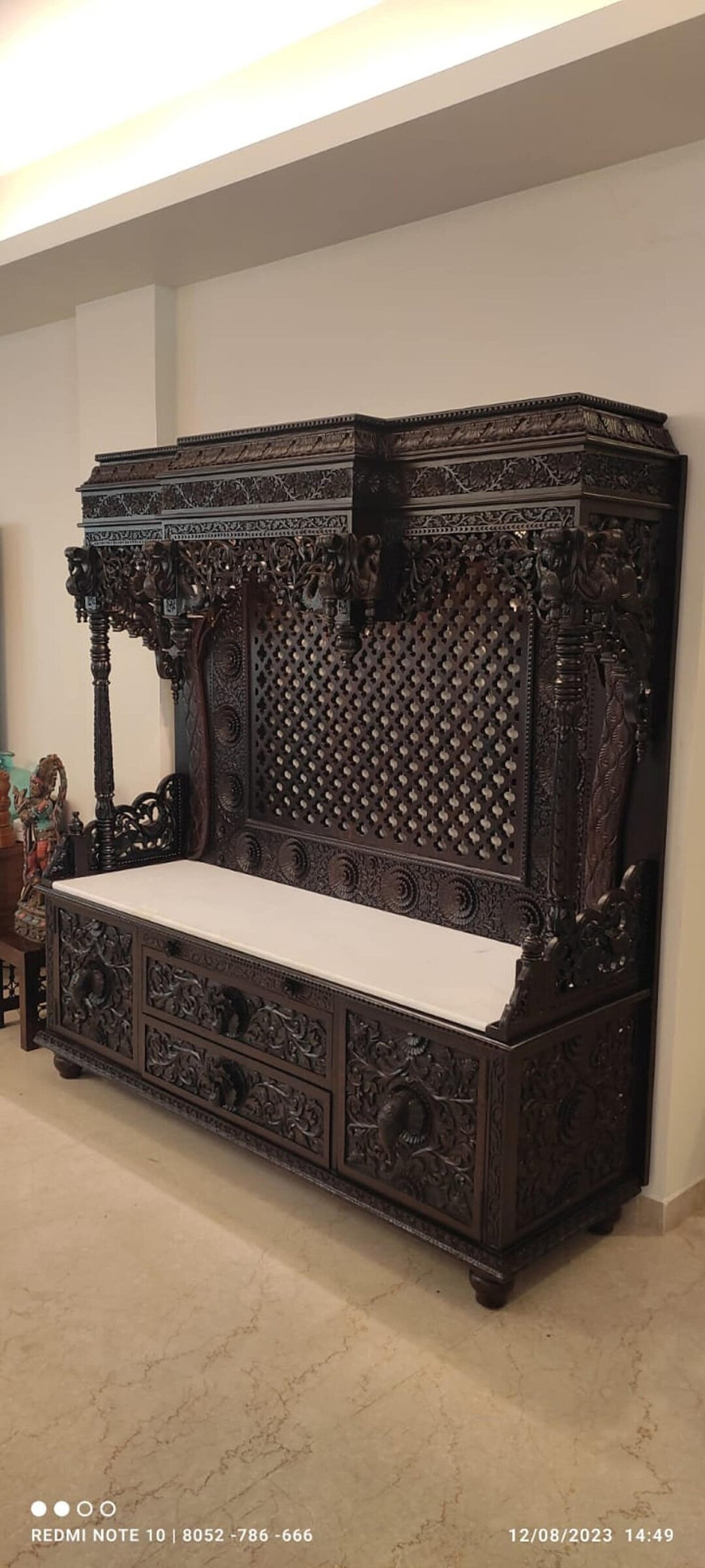 Wooden Temple 55", 45", 18" Solid Teakwood Home Temple/wood Temple/home ...