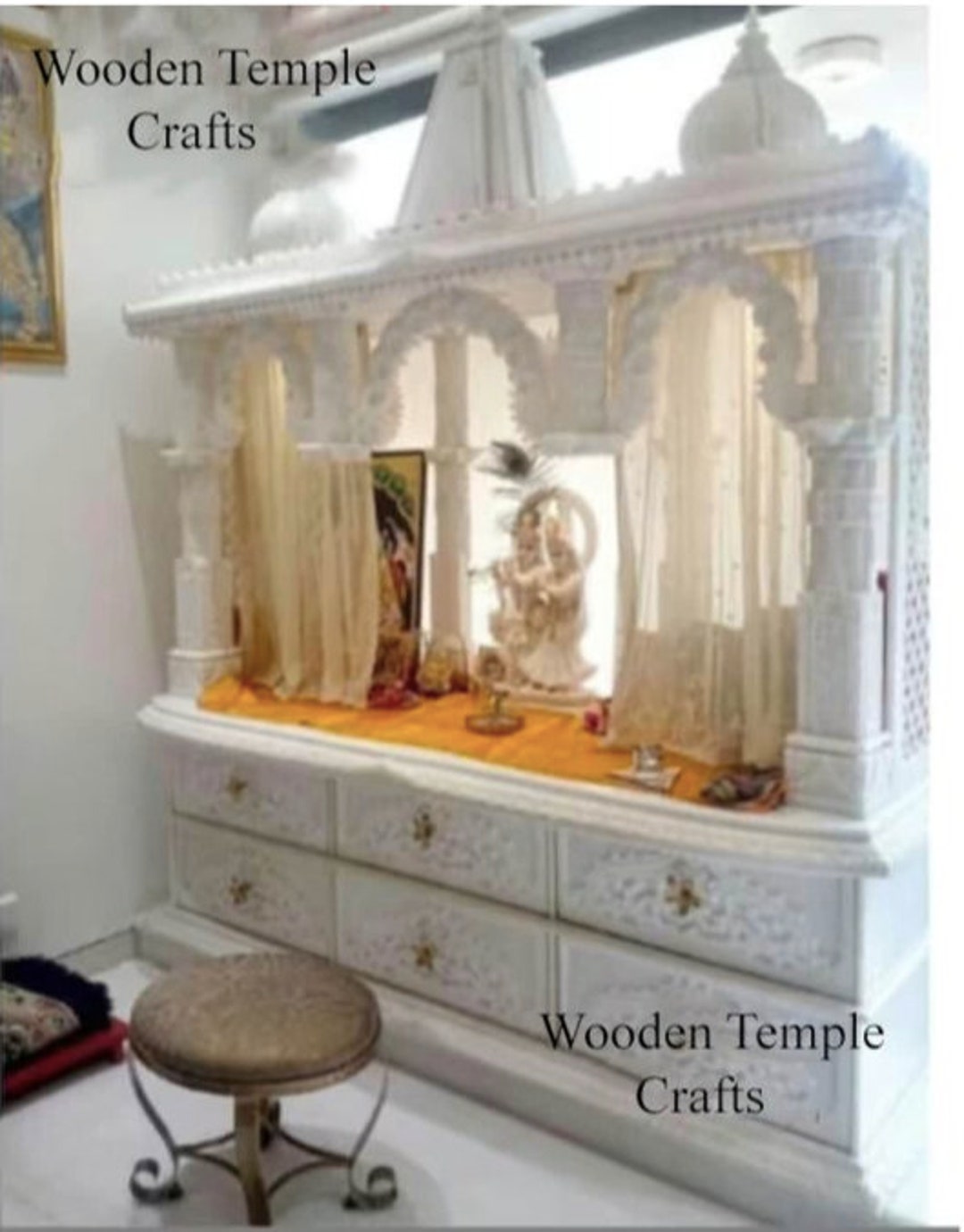 Wooden Temple 72 Large for Home Mandir Designer Wooden Temple Wooden ...