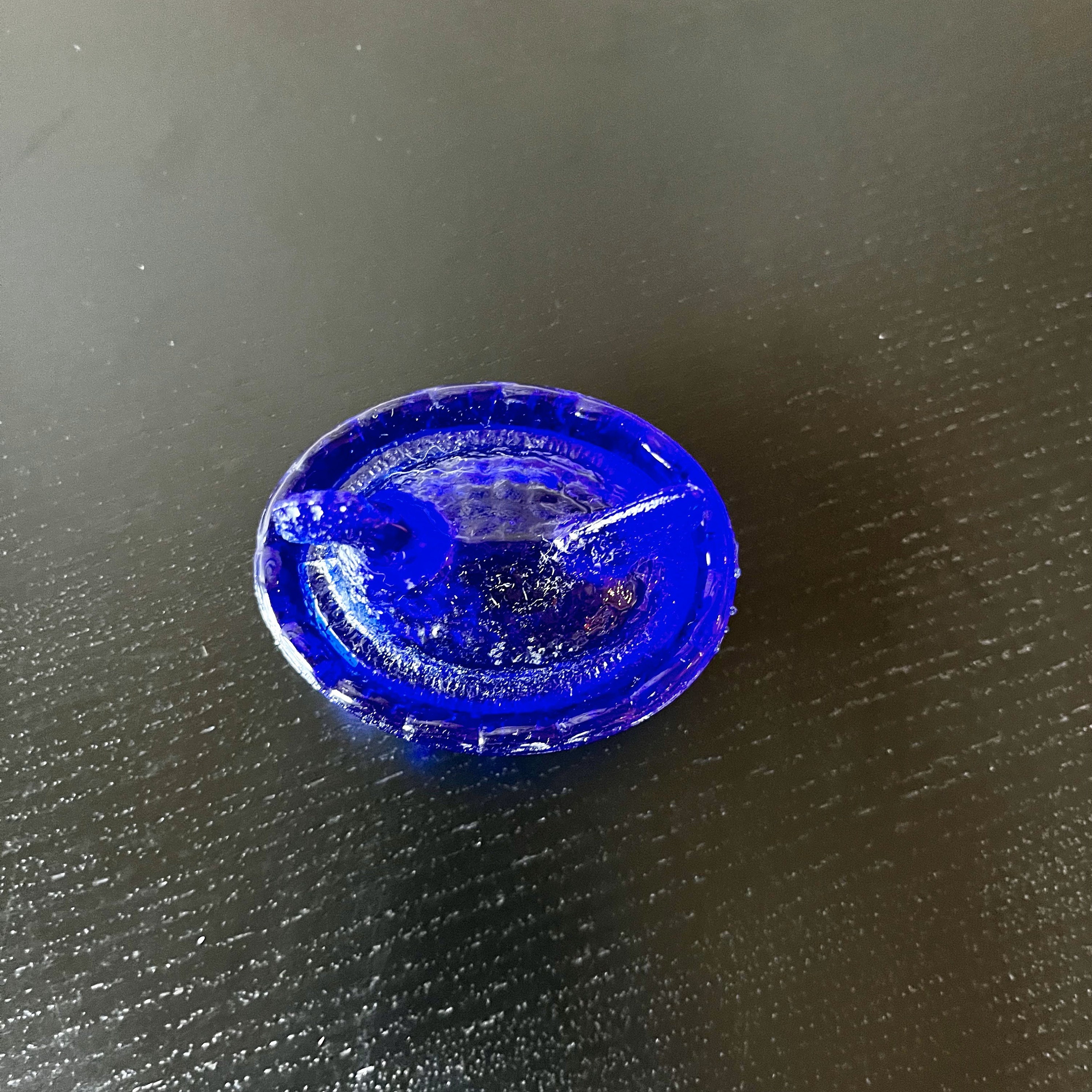 Vintage Cobalt Blue Small Glass Chicken/hen on Nest Salt - Etsy