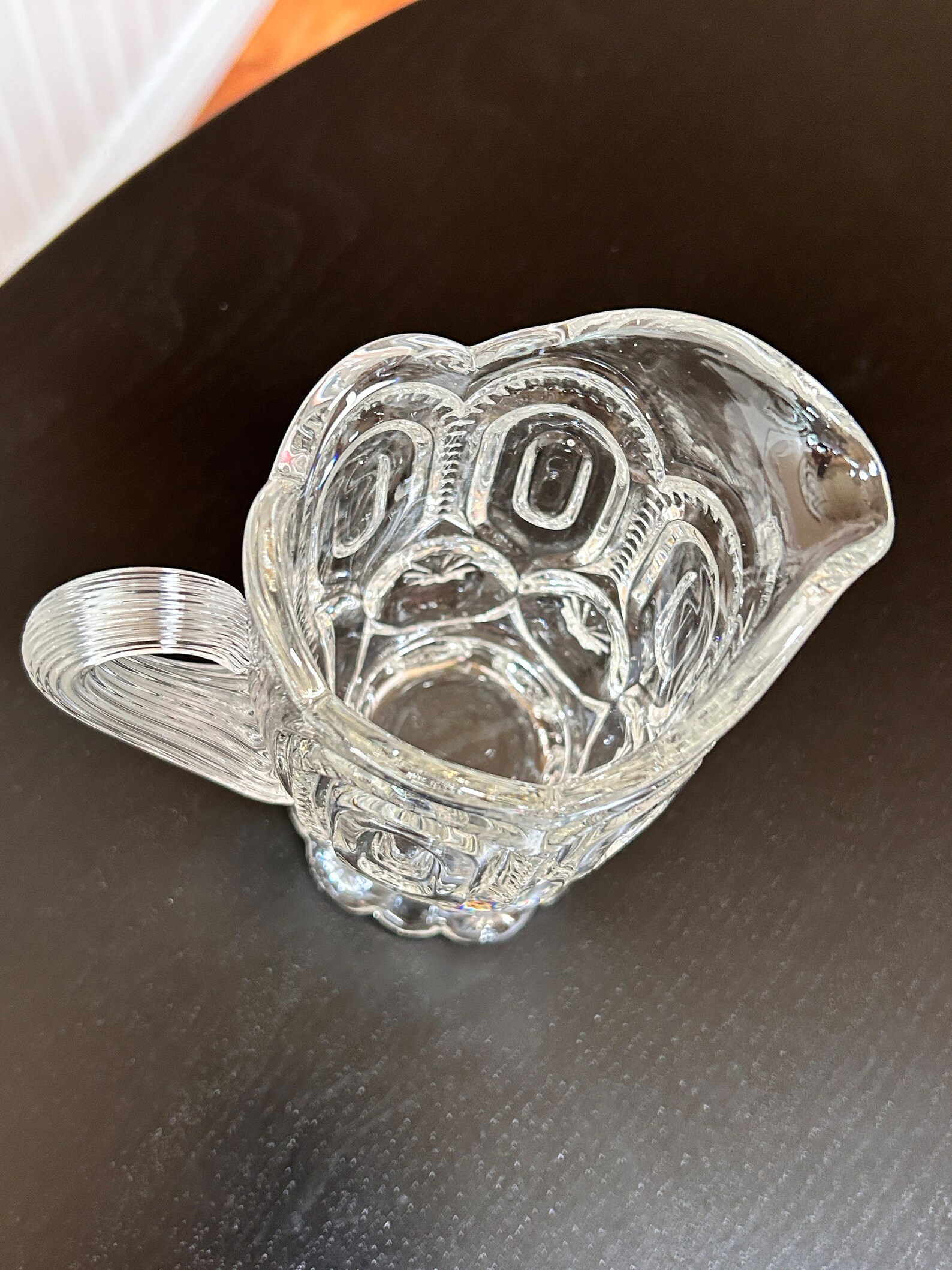 Vintage L.E. Smith Crystal Glass Moon and Stars Creamer Pitcher - Etsy