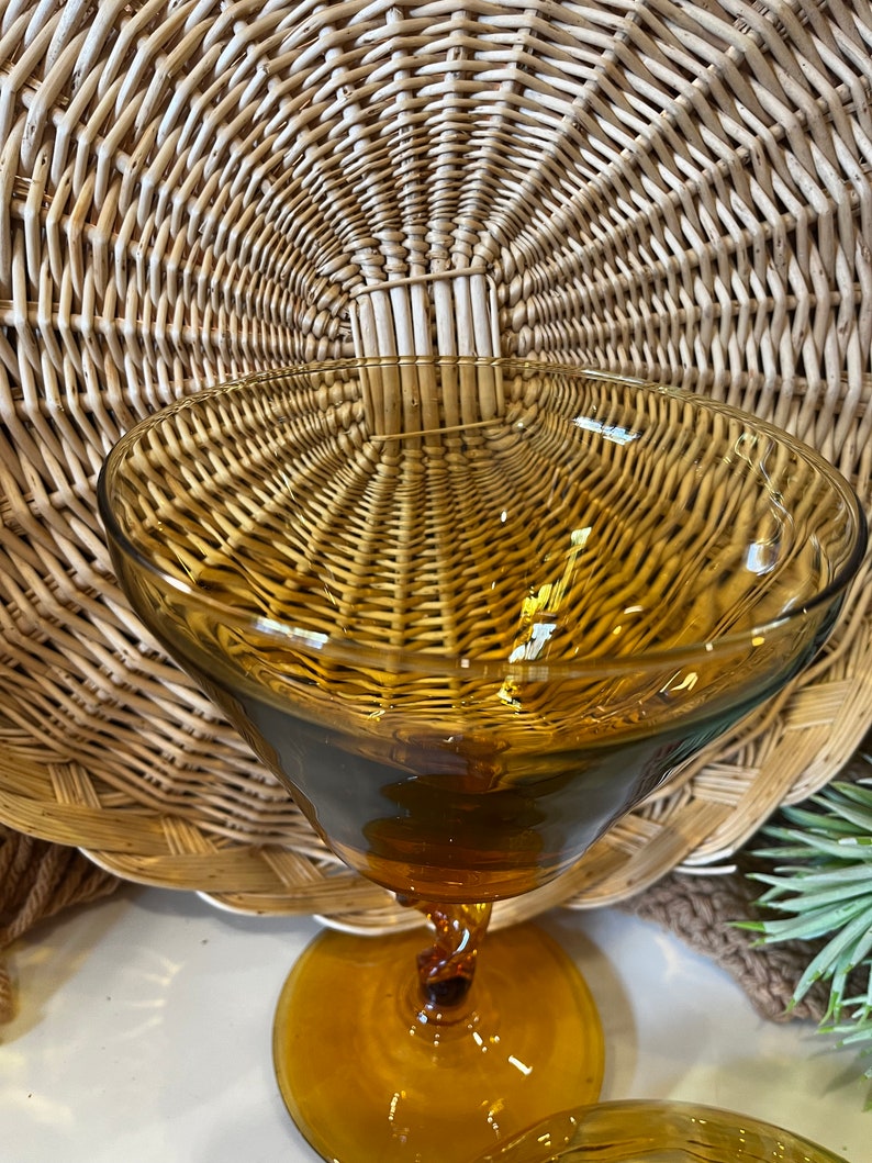 Vintage Impoli Glass Amber Pressed Glass Lidded Compote - Etsy