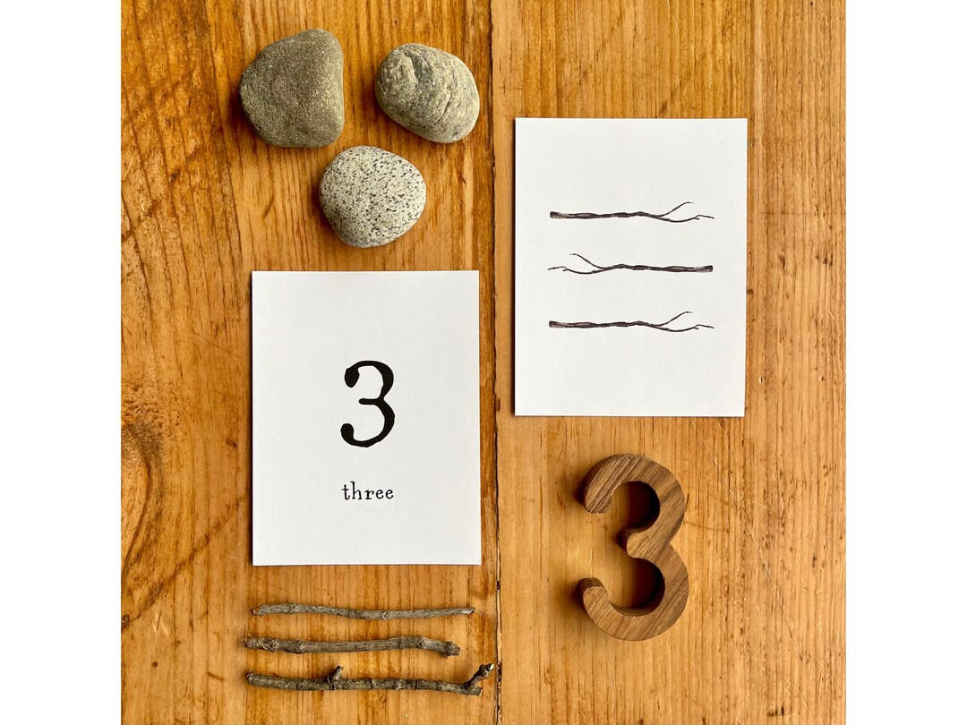 Nature Math Game PRINTABLE | Counting Activity | Number Matching Game ...