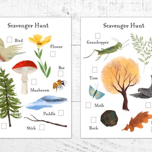 Nature Scavenger Hunt PRINTABLE | Backyard Hunt | Woodlands Forest ...
