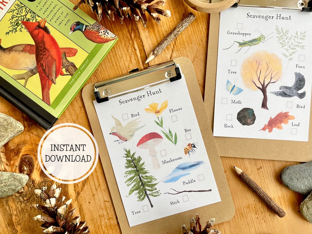Nature Scavenger Hunt PRINTABLE | Backyard Hunt | Woodlands Forest ...