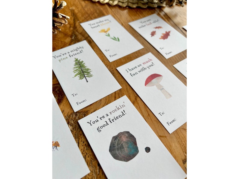 Nature Valentine's Day Cards - Printable | Nature Puns | Woodland ...