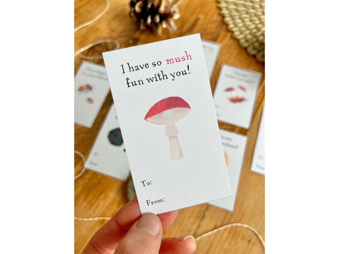 Nature Valentine's Day Cards - Printable | Nature Puns | Woodland ...