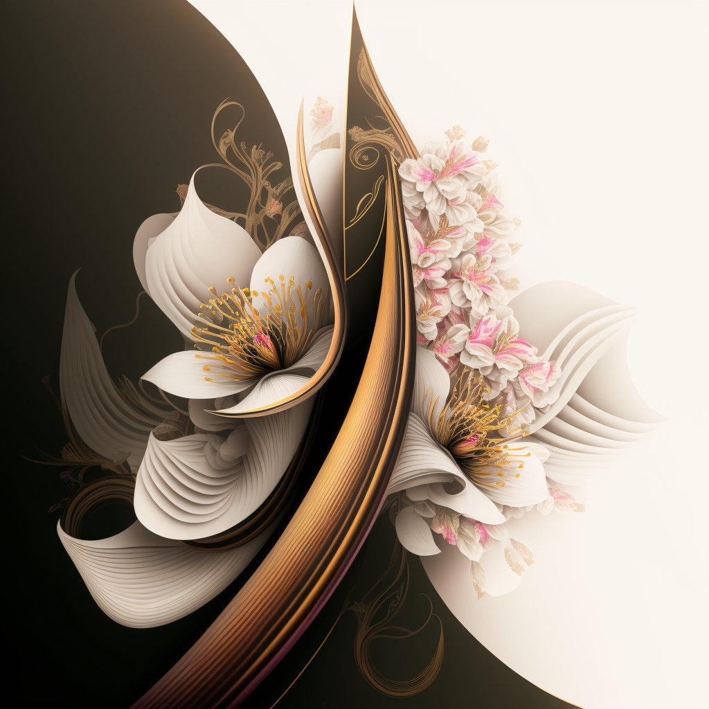 Unique Flowers Digital Art - Etsy