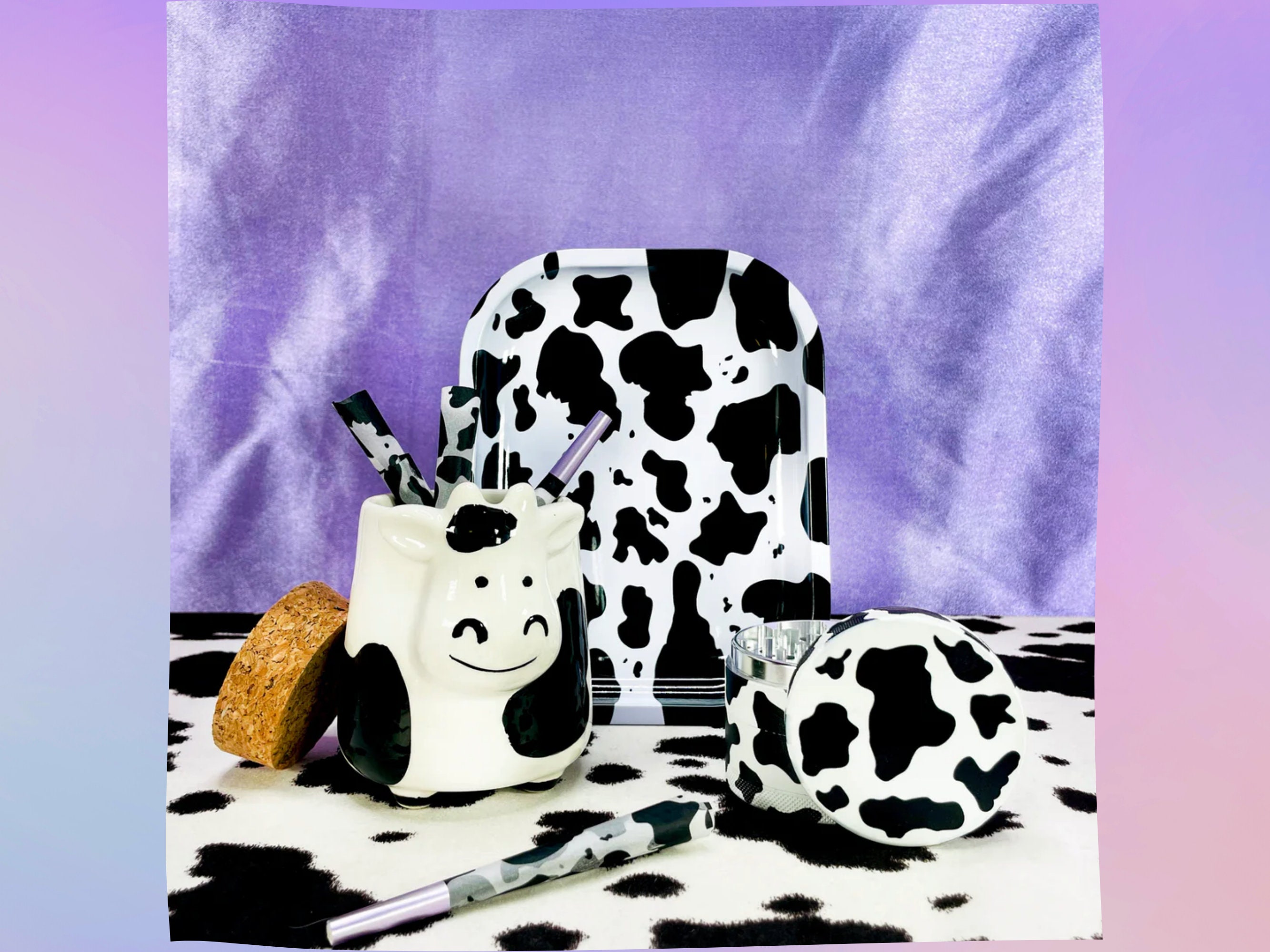 Moo Grinder Cow Pattern Grinder Smoke Art & Accessories Gift for Her - Etsy