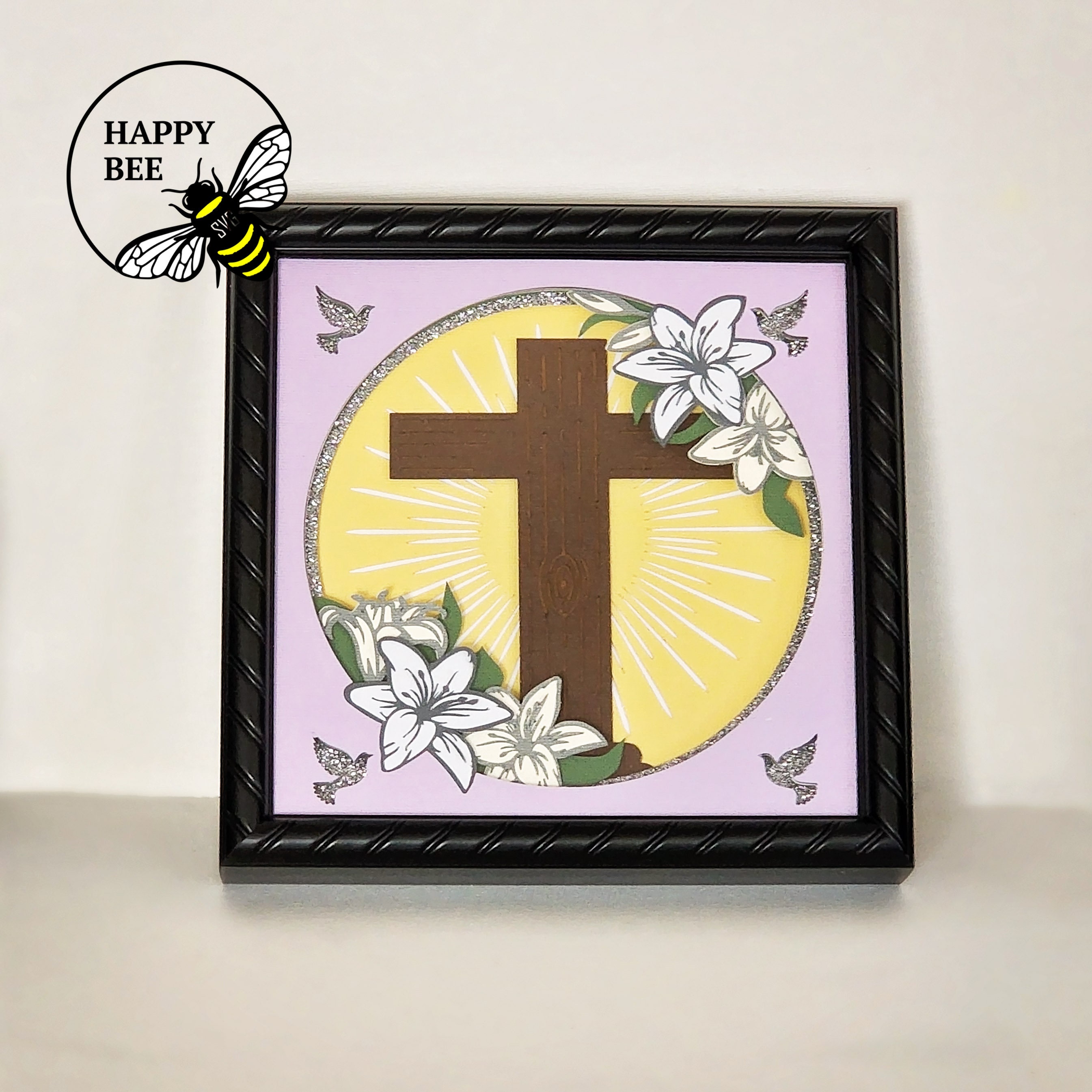 Cross Shadow Box SVG File 3D SVG Layered Shadow Box Easter - Etsy