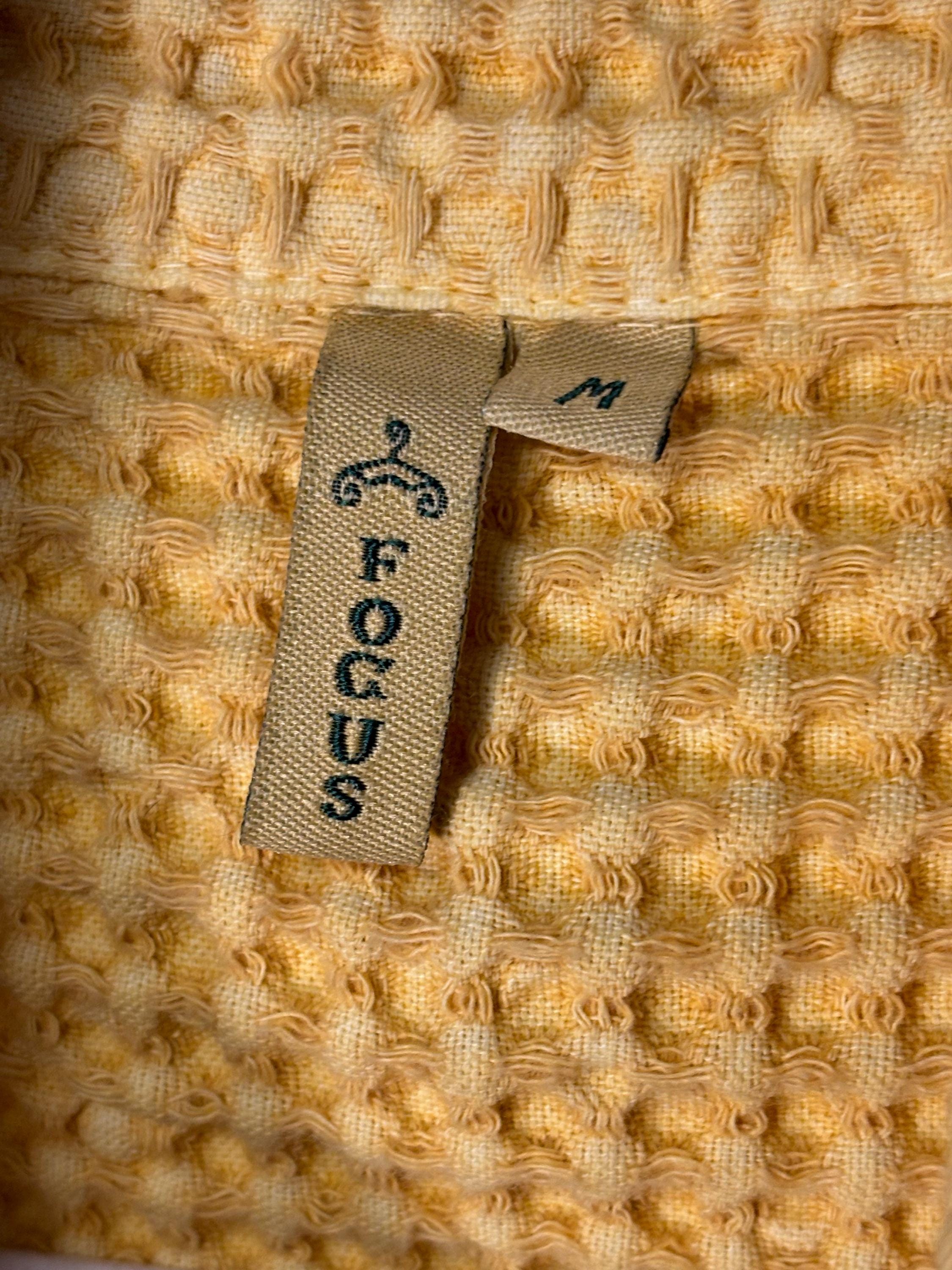 Vintage Mustard Waffle Chore Coat, 100% Cotton Waffle Weave Jacket by ...