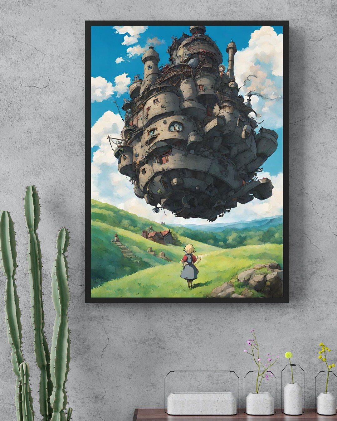 Howl's Moving Castle Art, Anime Howls Moving Castle Download, Gift for ...