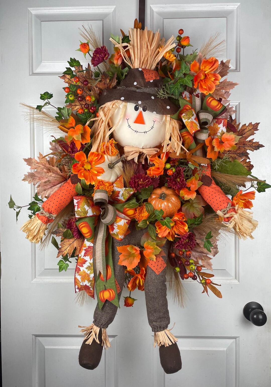 Fall Scarecrow Wreath - Etsy