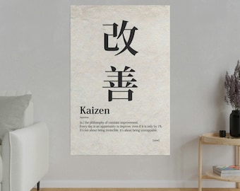 Kaizen Japanese Wall Art Printable, Dictionary Definition Artwork ...