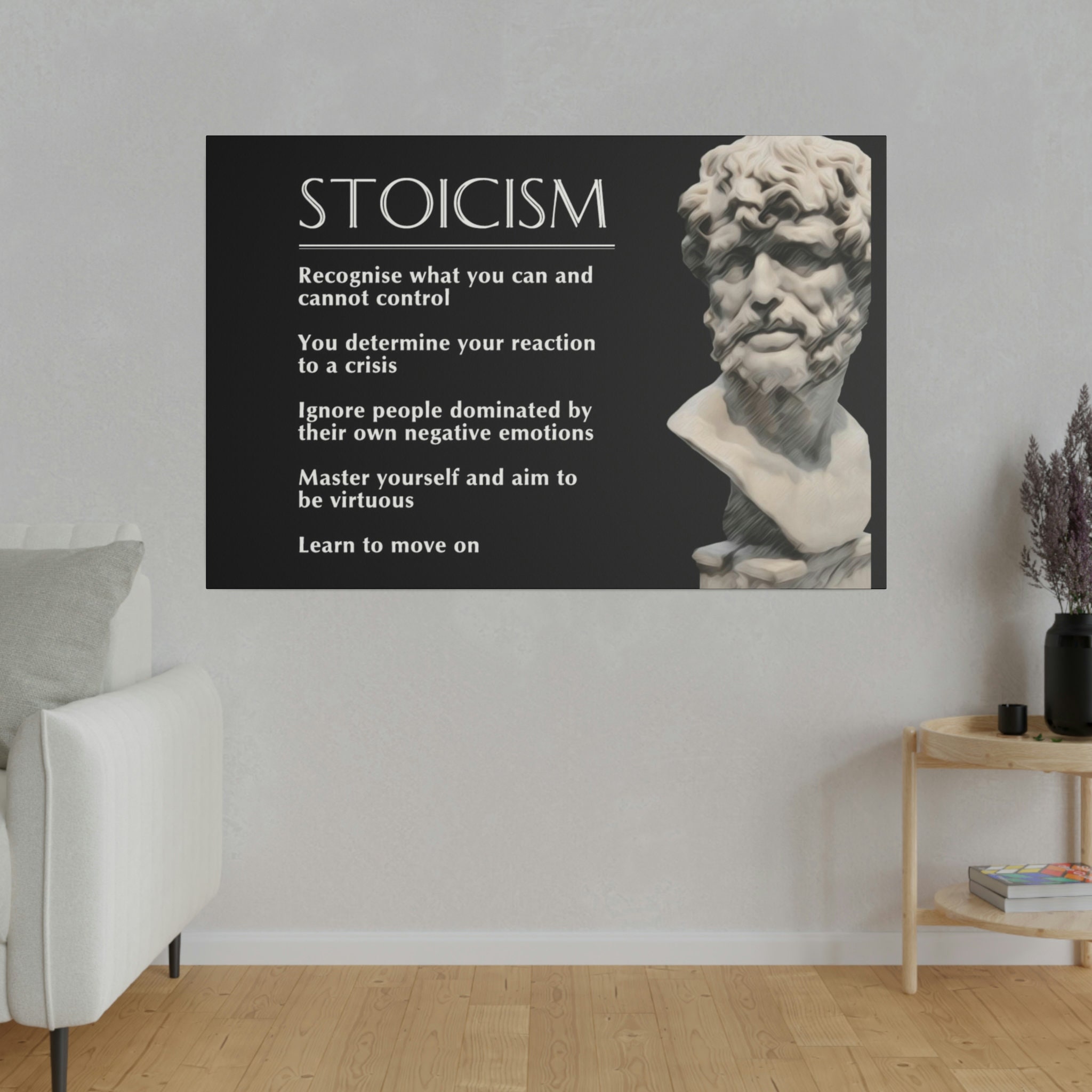 Stoicism Canvas - Etsy