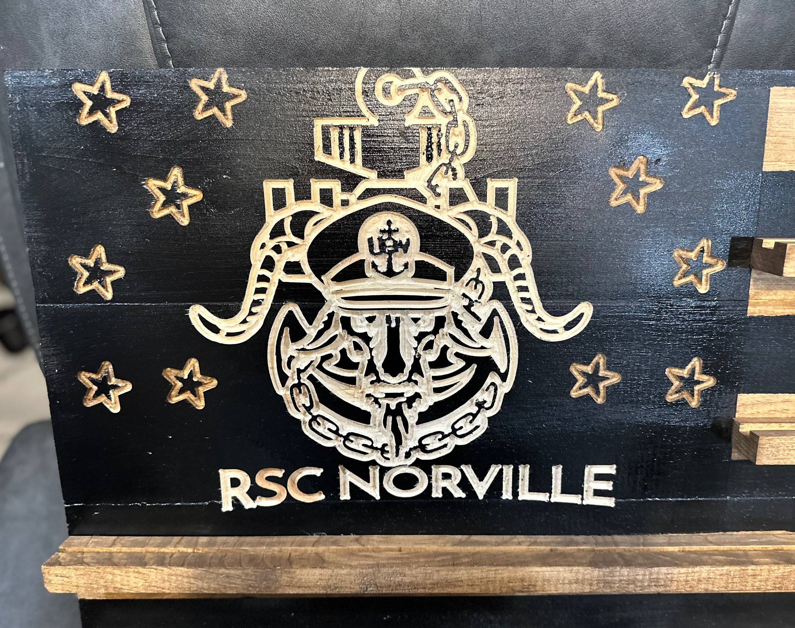 US Navy Chief Challenge Coin Display Rack: Wooden Wall Decor - Etsy