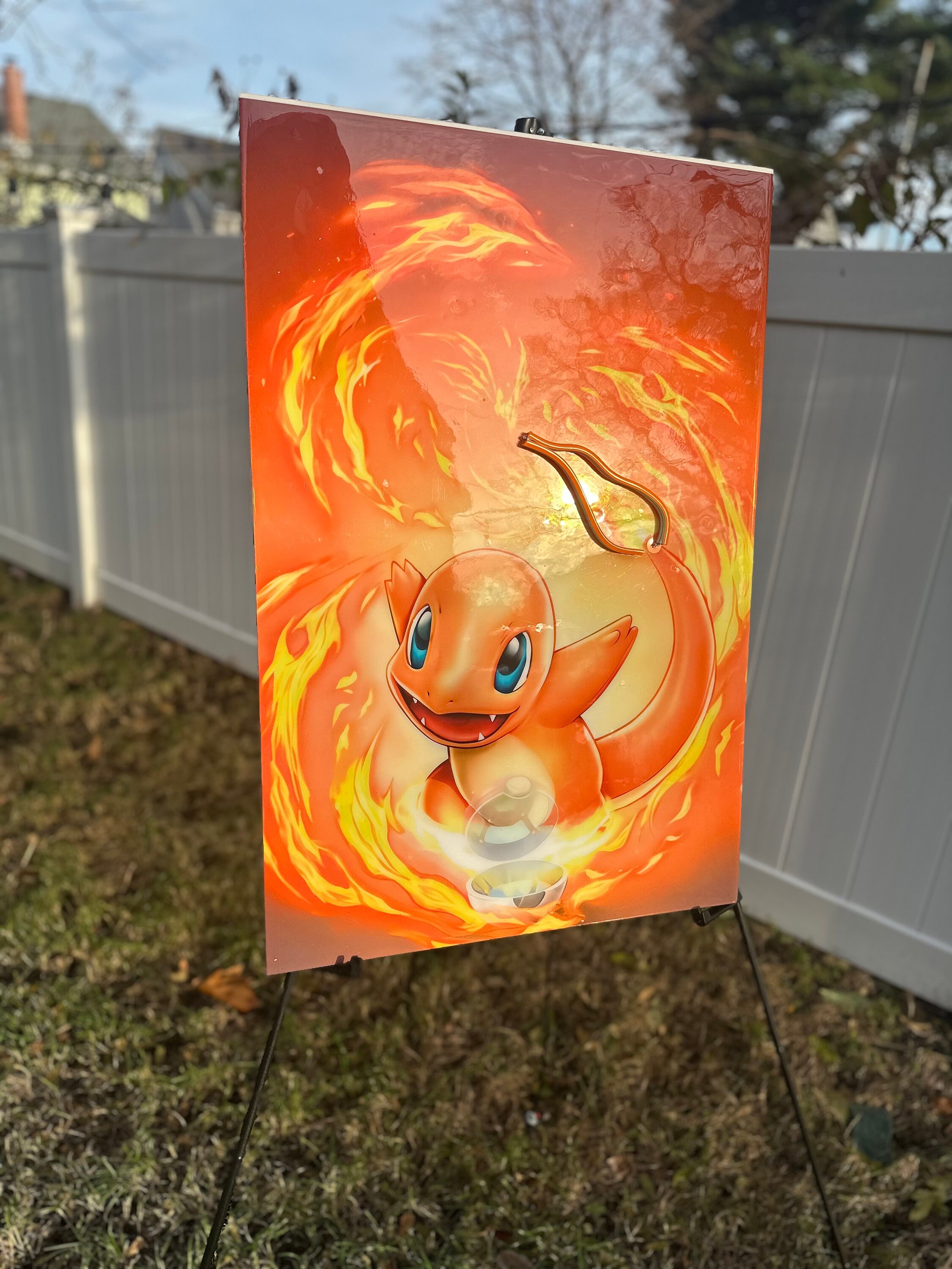 Charmander Poster. Neon Lighting With Resin Finish. - Etsy