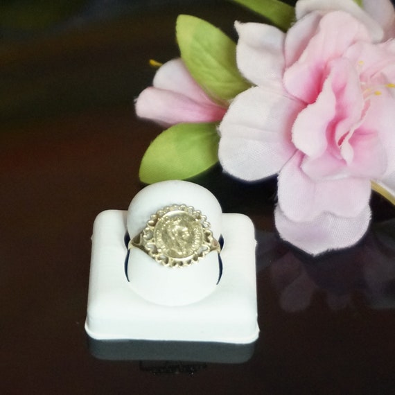 Vintage Gold Maximilian Mexican Emperor Ring 9ct - Go… - Gem