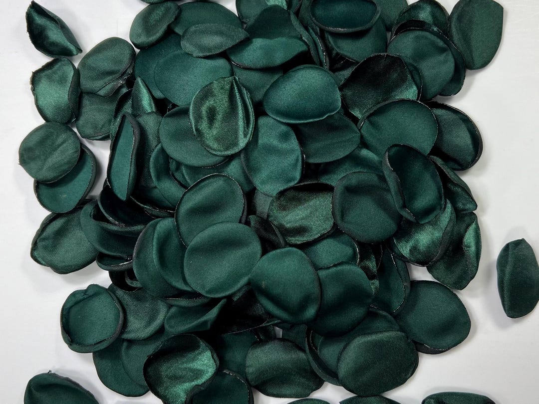 Emerald Green Petals Wedding Decor Flower Girl Petals Dark Green Aisle ...