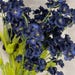 Dark Blue Flowers Ruffle Bush Navy Blue Flowers Home Decor DIY Wedding ...