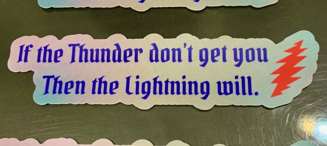 Thunder 3” or 6” Bumper Sticker Vinyl/uv/water Resistant - Etsy