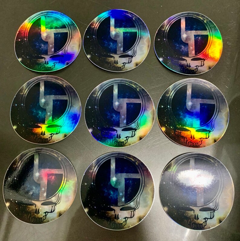 Disco Biscuits - Bisco Logo Holographic 3" Sticker - Vinyl, Uv/water ...