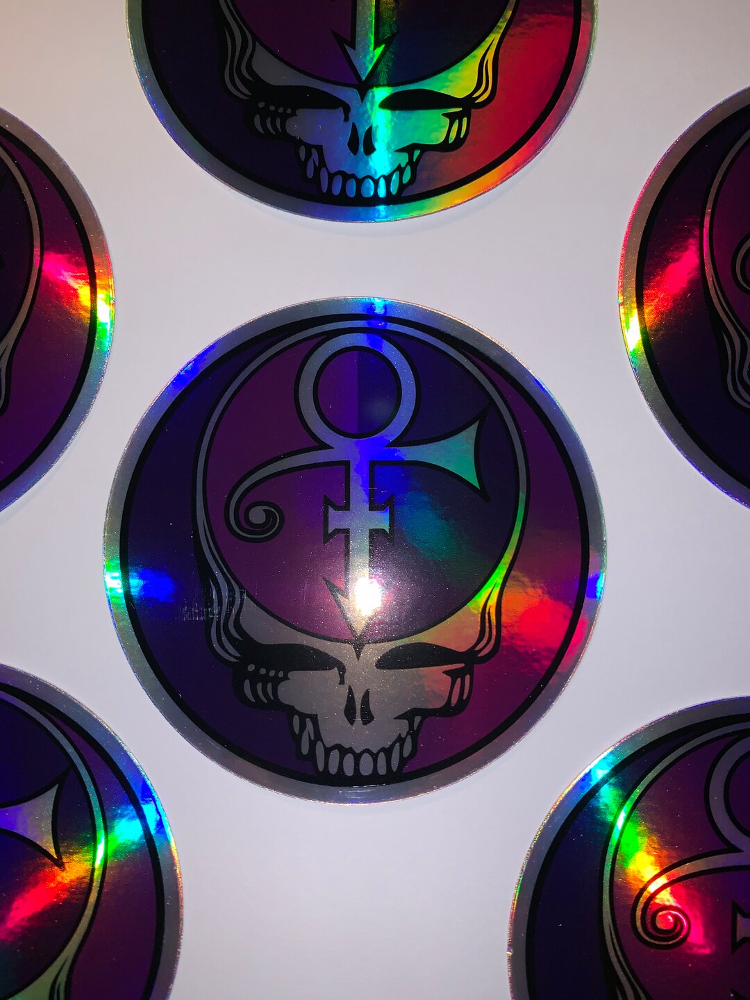 Purple 3" Holographic Sticker Vinyl/uv/water Resistant - Etsy