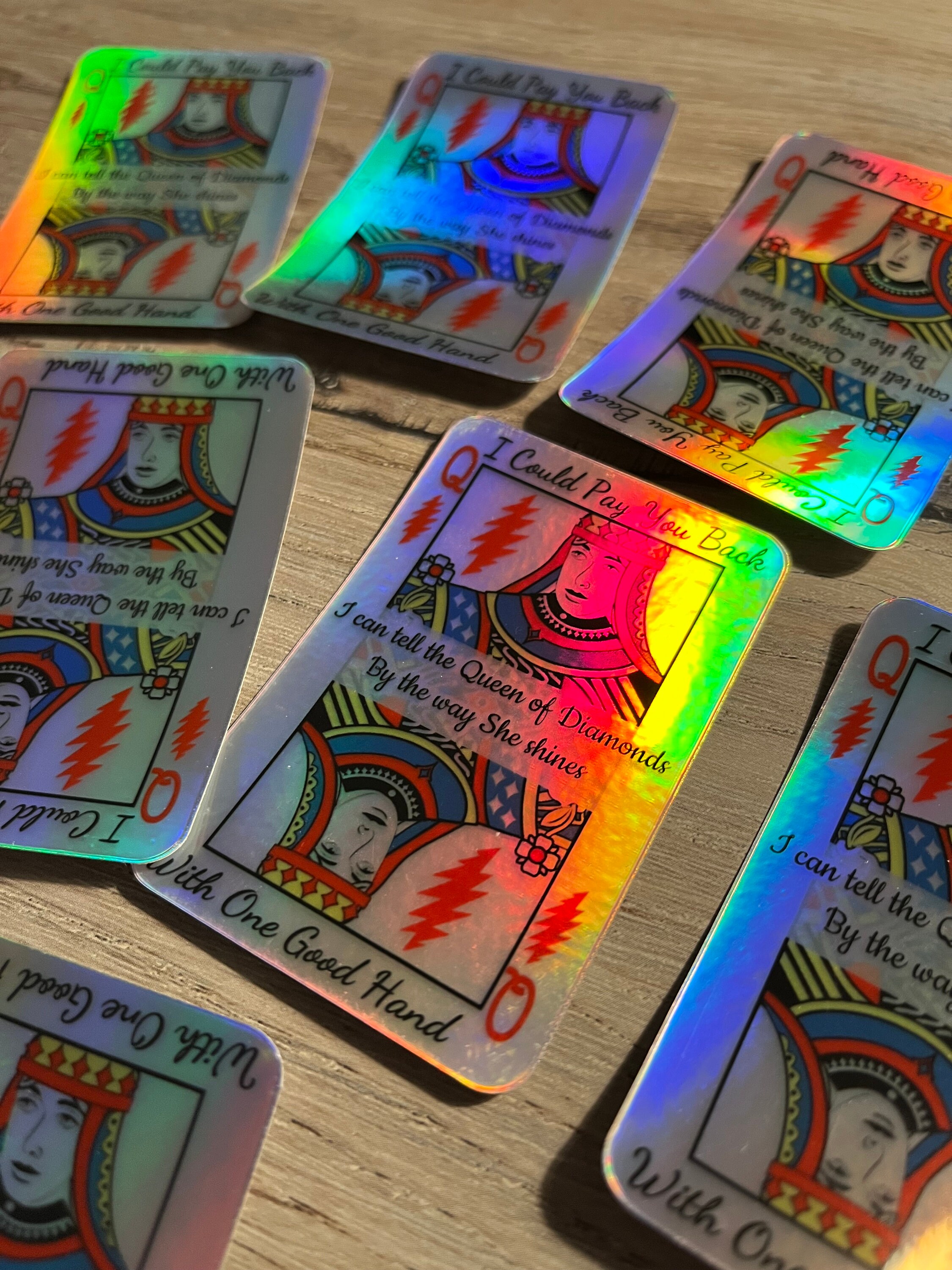 Loser Card Sticker Holographic 3" Vinyl/uv/water Resistant - Etsy