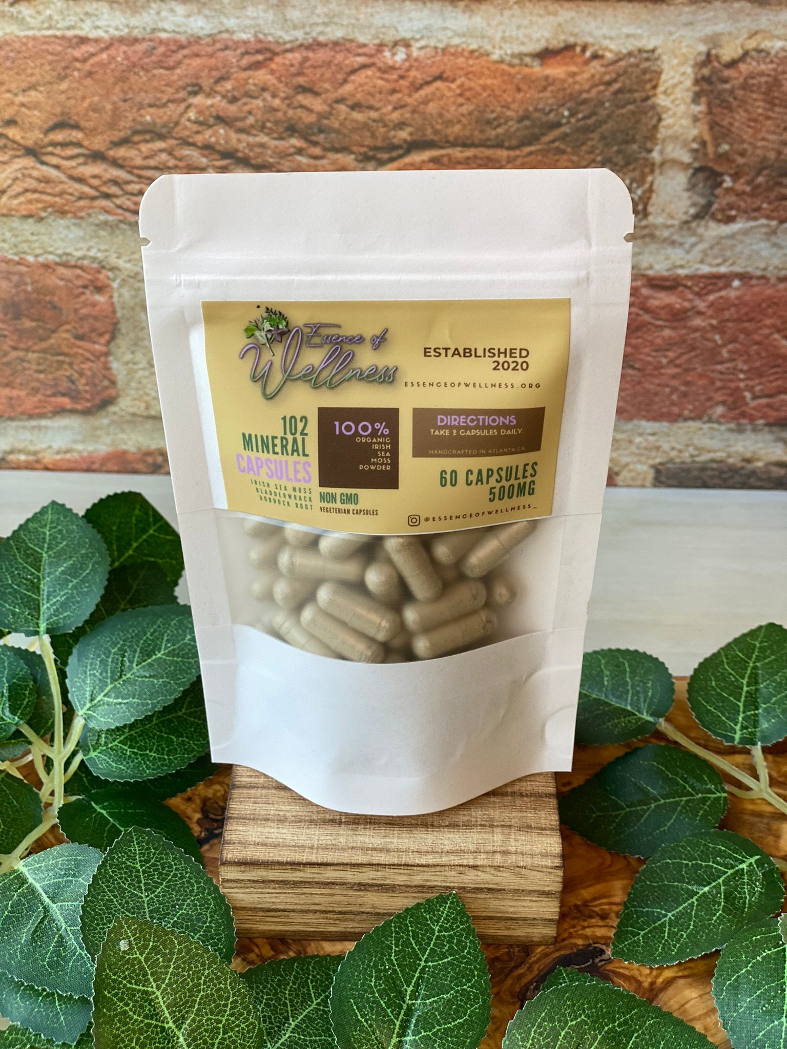 Irish Sea Moss Bladderwrack & Burdock Root Capsules, Health and ...