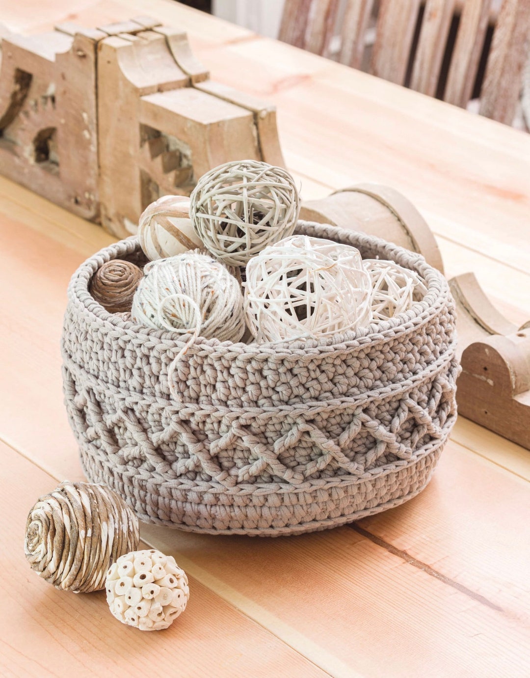 Crochet Basket PDF Pattern Download - Etsy