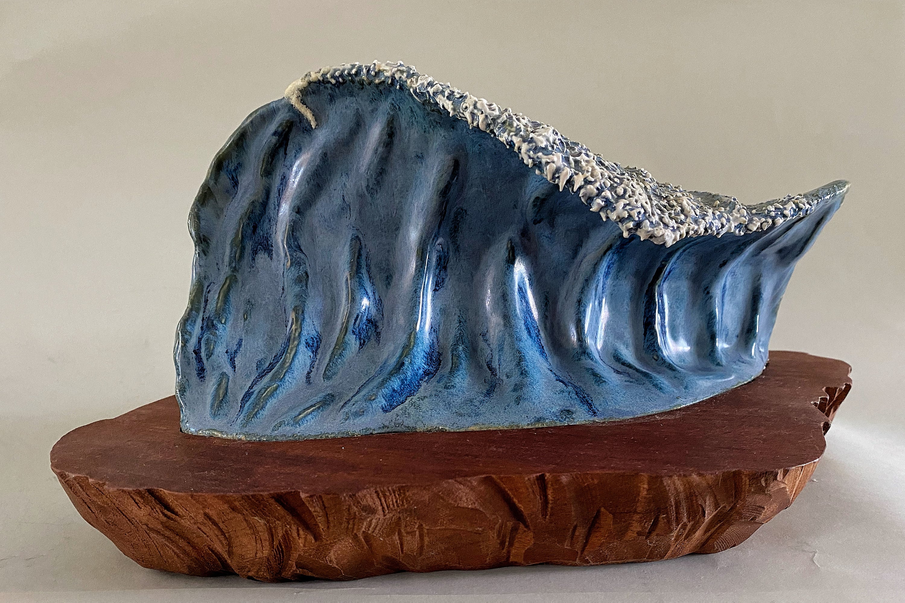 Blue Wave Sculpture, Wave Sculpture, Ocean Art, Ocean Sculpture, Wave ...
