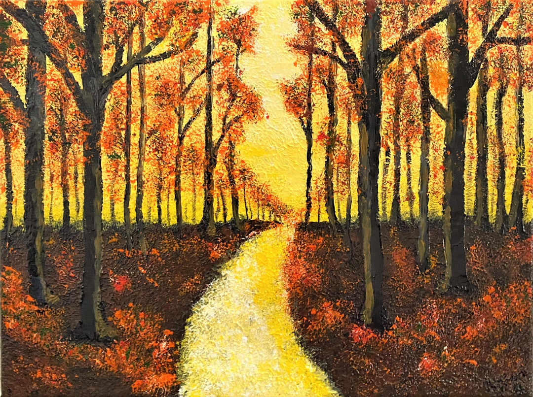 Painting, Acrylic Painting, Sunset Painting, Colorful Sunset ...