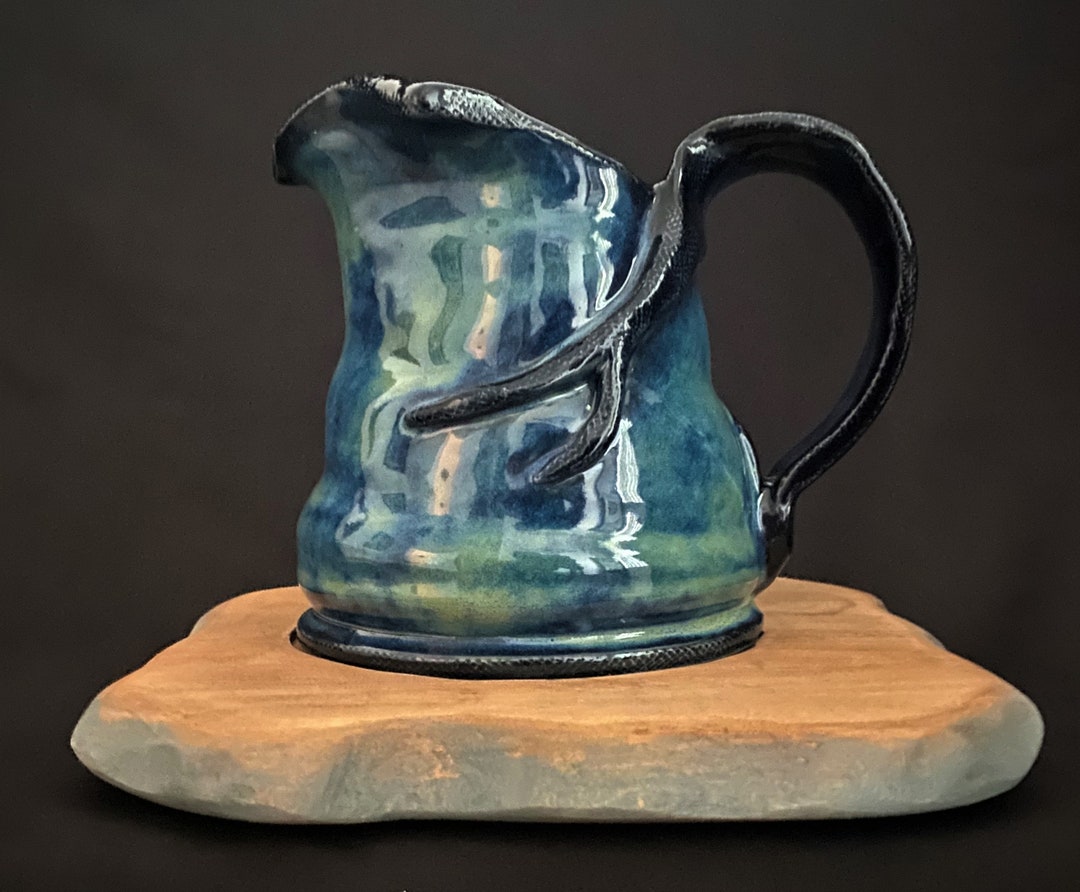 Small Pitcher, Pitcher, Creamer, Small Creamer, Blue Pitcher, Beverage ...