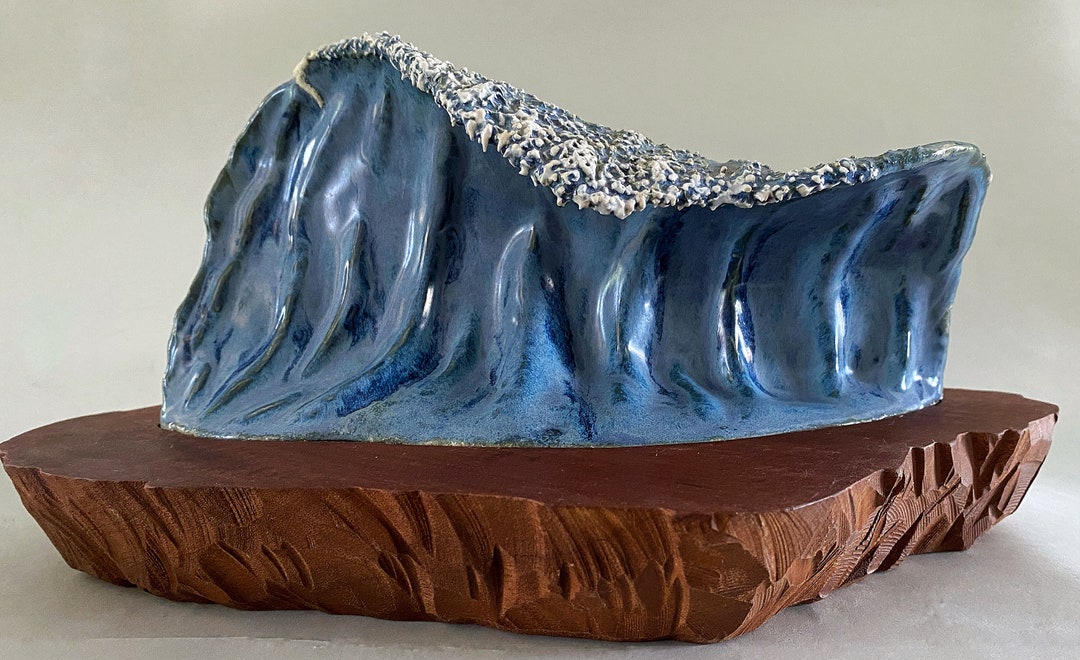 Blue Wave Sculpture, Wave Sculpture, Ocean Art, Ocean Sculpture, Wave ...