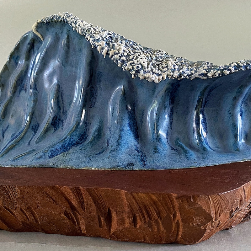 Glass Wave Sculpture - Etsy