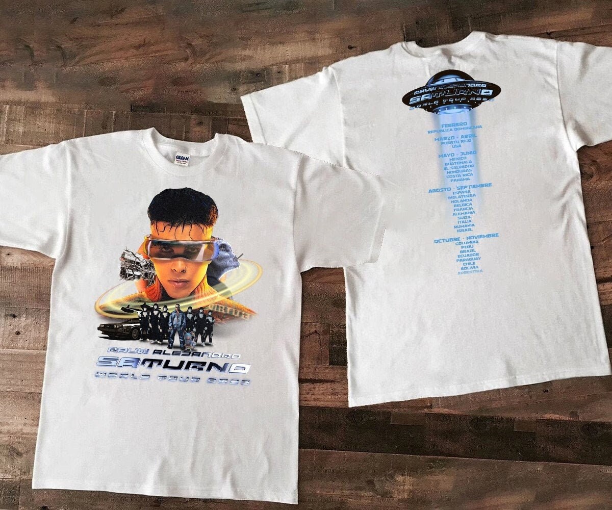 2023 Rauw Alejandro Saturno World Tour T-Shirt, Rauw Alejandro Tour ...