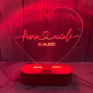 Custom LED Name Light | Personalized Valentines Gift | Light up Sign ...