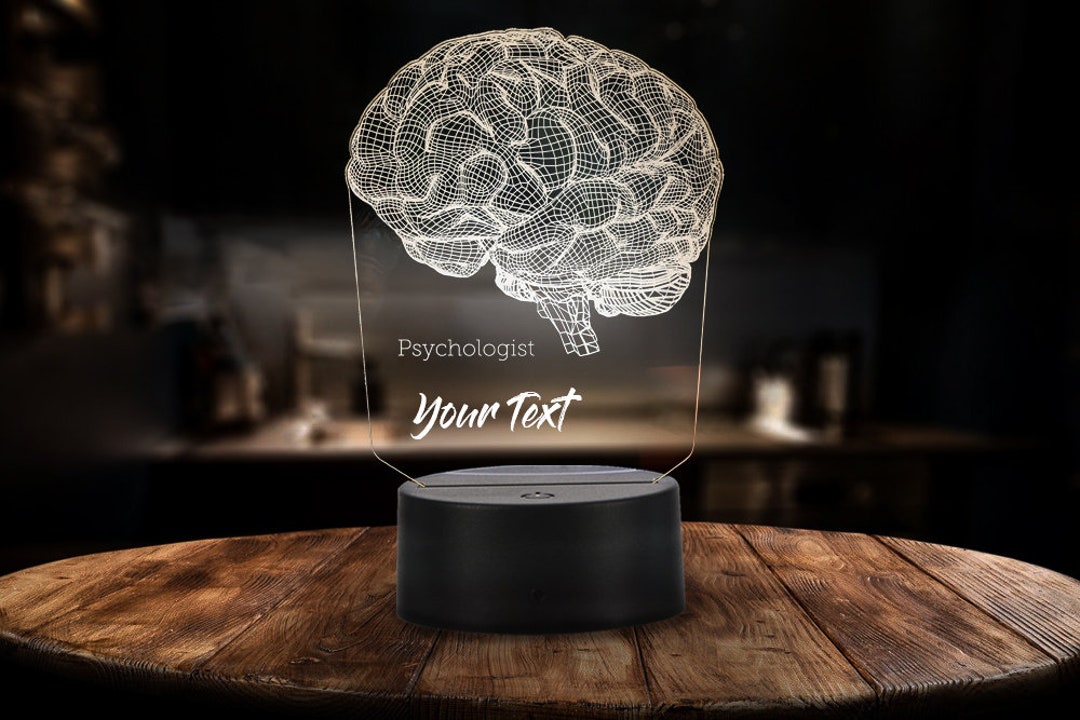 Personalized Psychologist Brain Gift Lamp, Psychologist Lamp ...