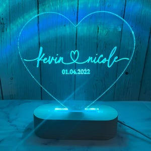 Custom LED Name Light | Personalized Valentines Gift | Light up Sign ...