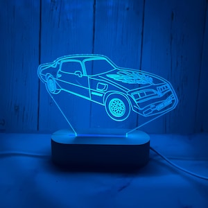 Custom 3D Car Sketch Night Light,drawing From Photo,car Mockup Led Lamp ...