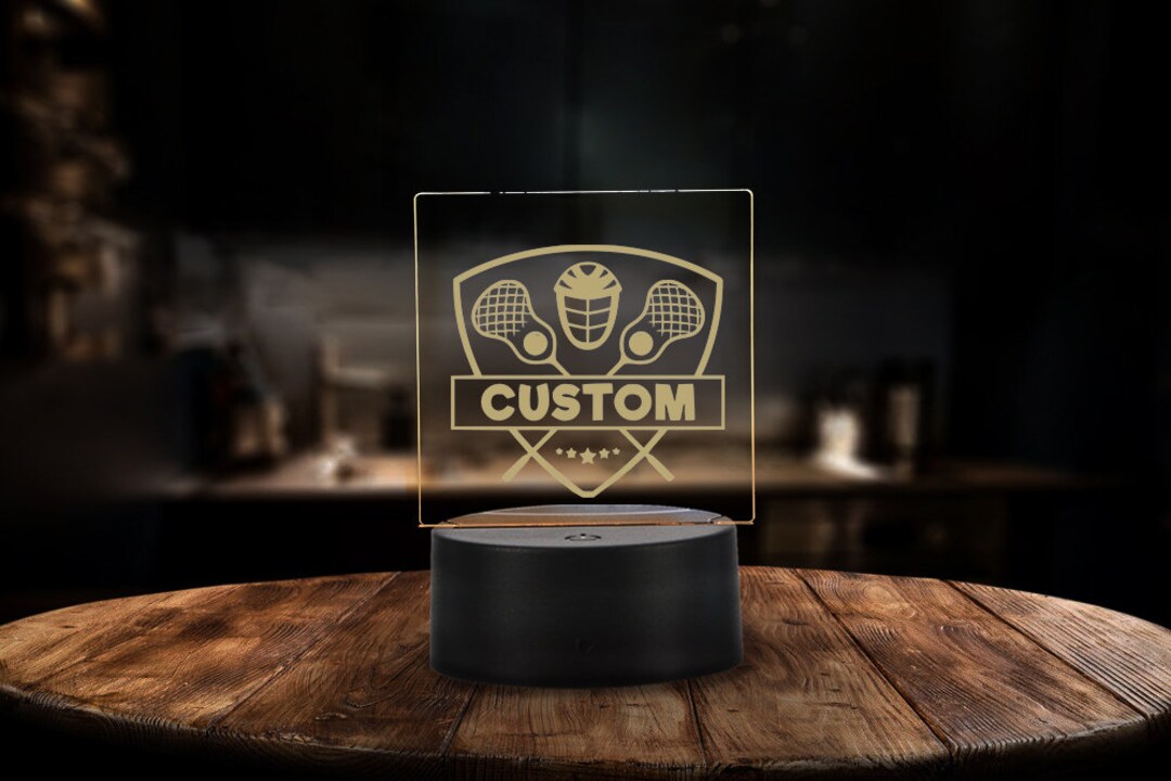 Personalized Lacrosse Player Name Lamp, Lacrosse Lamp, Lacrosse Gift ...