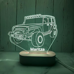 Custom 3D Car Sketch Night Light,drawing From Photo,car Mockup Led Lamp ...
