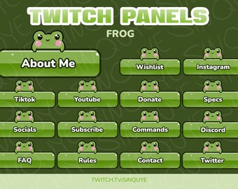 Cute Kawaii Frog Emote Pack for Twitch Discord Youtube 5 - Etsy