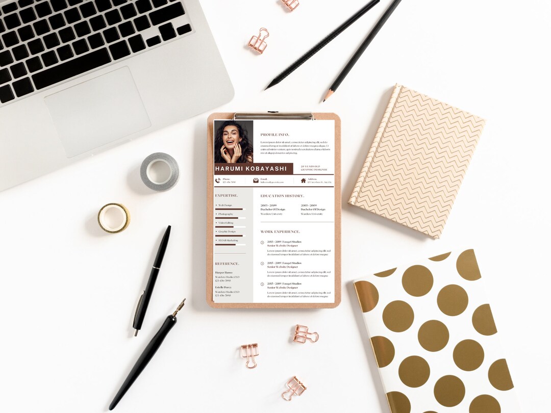CV Template | Resume Template Word | Resume Template With Photo ...
