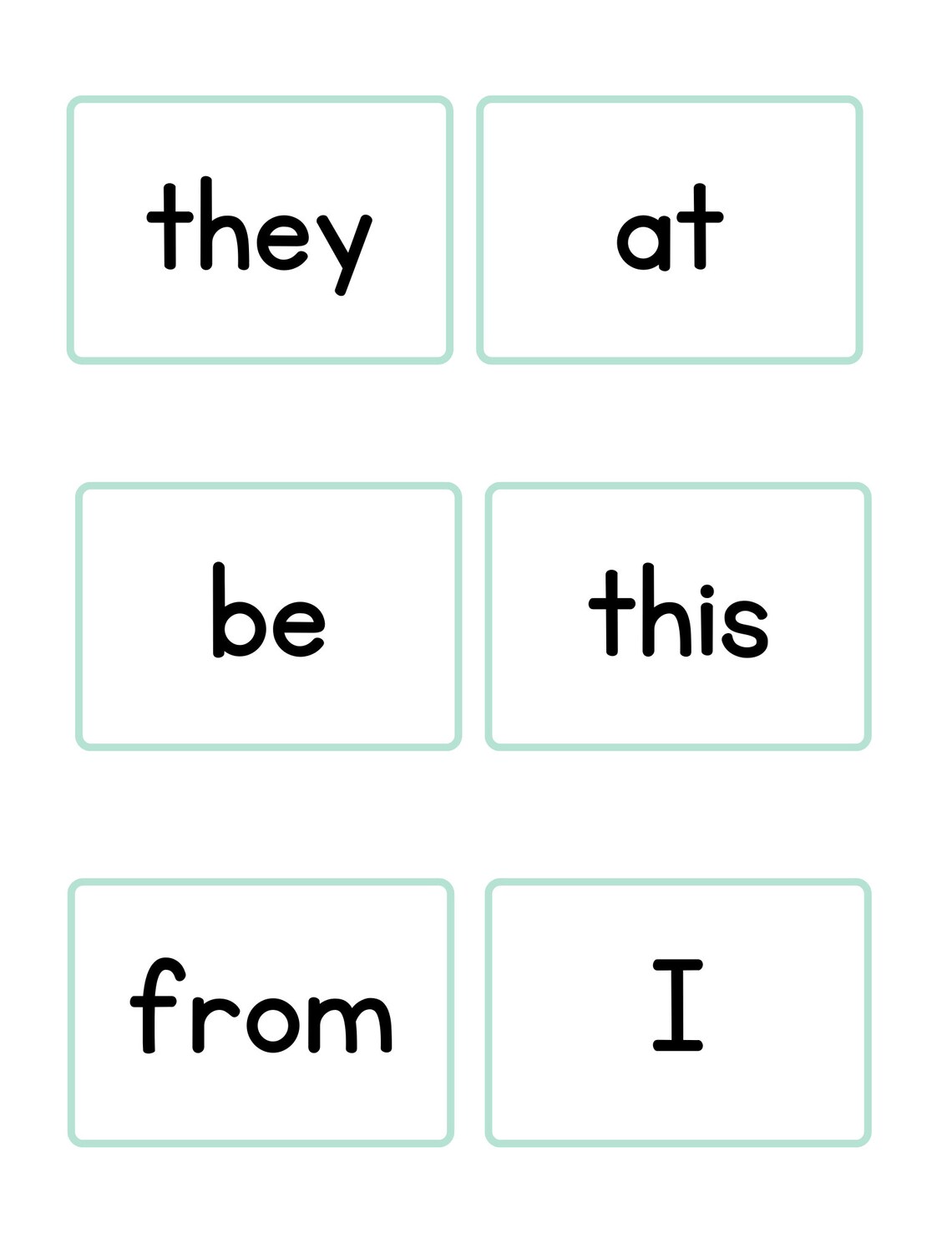 Montessori, 100 Sight Words, 1st Sight Words, Flashcards, 100 Printable ...