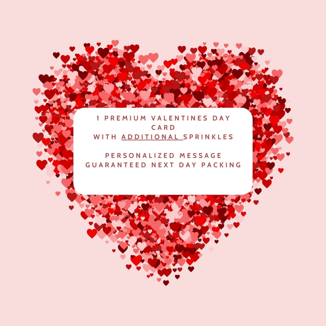 Valentines Day Glitter Bomb Card, Anonymous Prank Card, Surprise Card ...